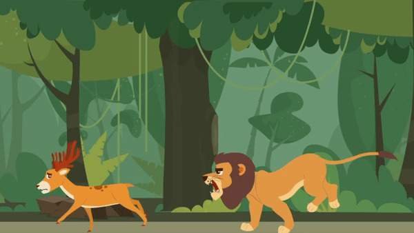 1 Greedy Lion Story | Do Not Chase Illusions | Grab Opportunities
